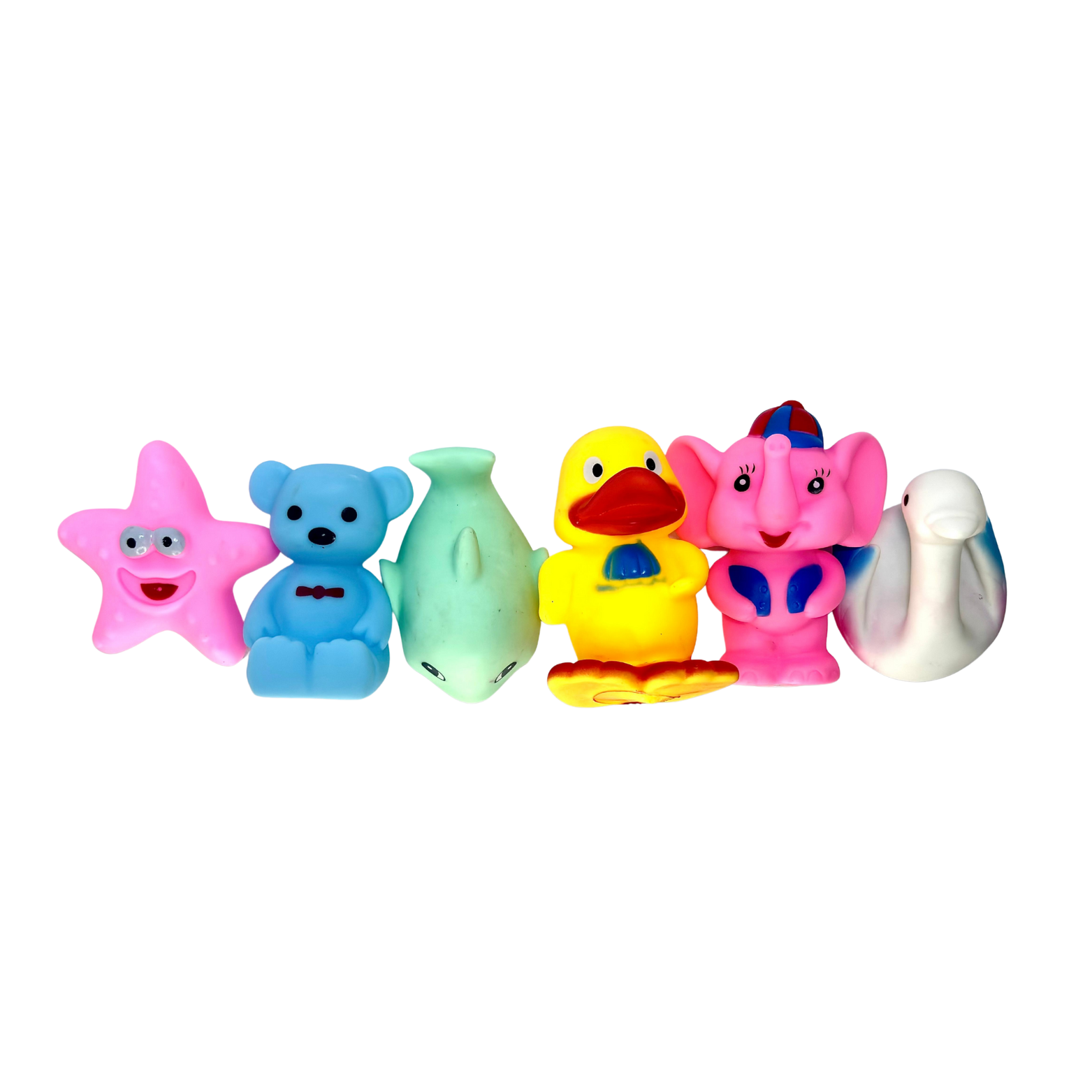 1 piece Baby Chu Chu Rubber Animals Sound Toys for children | 6 Ps ful ...